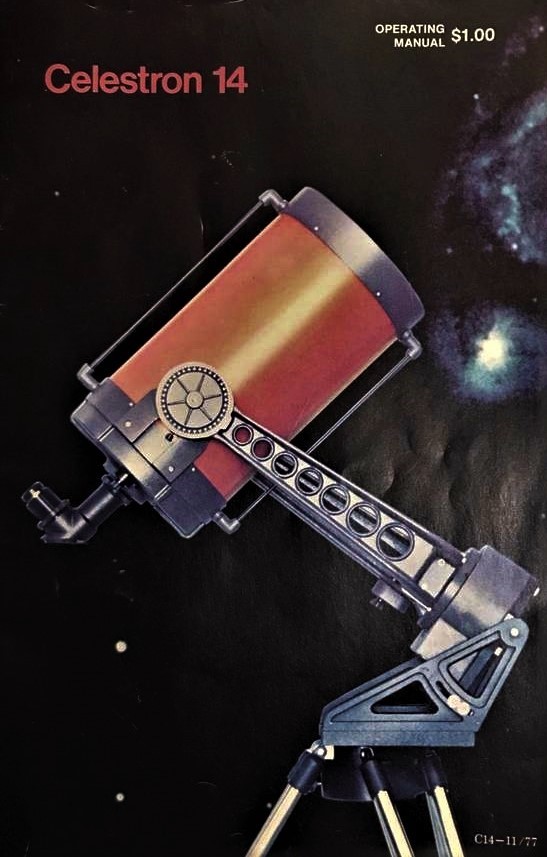 Celestron C14 Orange Tube 1977 Operating Manual | Astromart